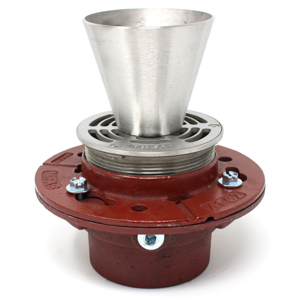MIFAB F1000-C-5-3-7-F4 Stainless Steel Funnel Floor Drain (Membrane)